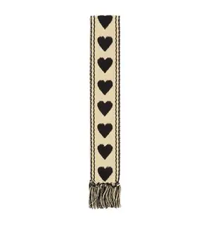 Valentino Garavani Cotton-blend Metallic-detail Antibes Scarf - Nude