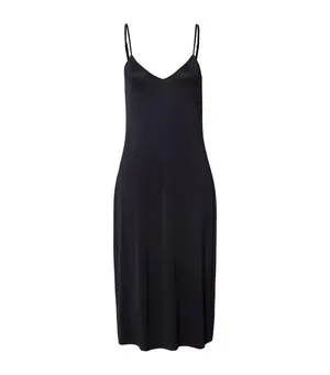Hanro Stretch-satin Deluxe Slip Dress - Black