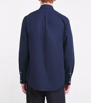 Polo Ralph Lauren Stretch-cotton Custom Fit Shirt - Navy