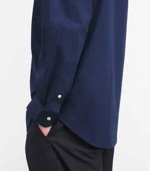 Polo Ralph Lauren Stretch-cotton Custom Fit Shirt - Navy