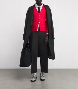 Thom Browne Cotton Straight Trousers - Black