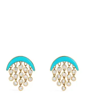 EMILY P. WHEELER Fringe Diamond Drop Earrings - Gold