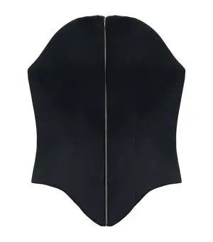 ALEXANDER MCQUEEN Wool Corset Top