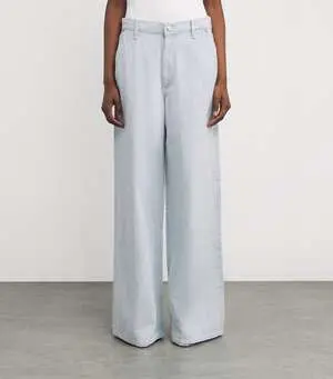 Rag & Bone Textured Sofie Wide-leg Jeans