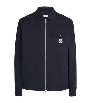 Moncler Stretch-cotton Collared Jacket