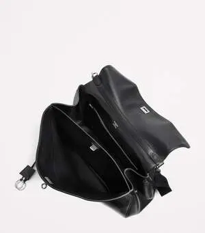 Balenciaga Calfskin Messenger Bag - Black