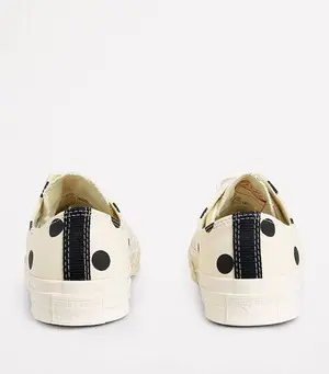 Play Comme Des Garcon X Converse Polka Dot Heart Chuck Taylor All Star '70 Low-top Sneakers - Ivory