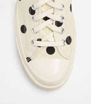 Play Comme Des Garcon X Converse Polka Dot Heart Chuck Taylor All Star '70 Low-top Sneakers - Ivory
