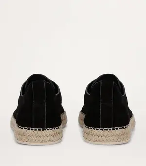 Zegna Triple Stitch Suede Espadrilles
