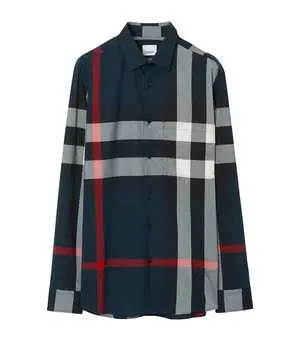 Men's Burberry Navy Shirts