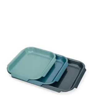 JOSEPH JOSEPH Set Of 3 Non-stick Nest Baking Trays - Blue