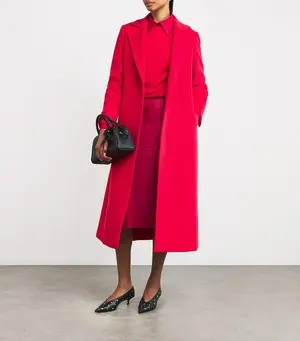 Max & Co. Virgin Wool Longrun Coat - Red