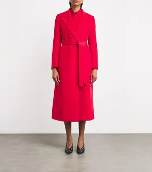 Max & Co. Virgin Wool Longrun Coat - Red