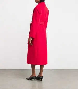 Max & Co. Virgin Wool Longrun Coat - Red