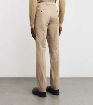 Pal Zileri Stretch-cotton Chinos - Brown