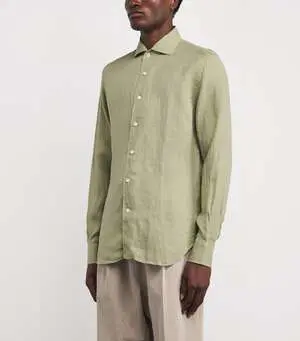 Corneliani Linen Shirt - Green