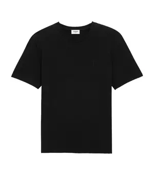 Saint Laurent Cotton Cassandre T-shirt - Black
