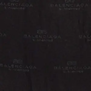 Balenciaga Silk Logo Print Shirt - Black