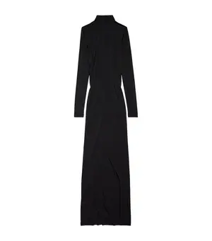 Balenciaga Long-sleeve Maxi Dress - Black