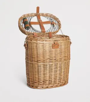 Harrods Fitted Champagne Picnic Basket For Two