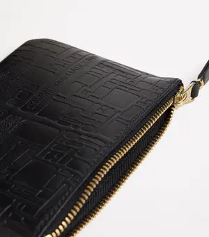 Comme Des Garçons Leather Embossed Pouch