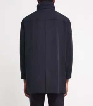 Giorgio Armani Padded Pea Coat - Blue