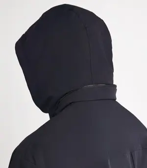 Giorgio Armani Padded Pea Coat - Blue