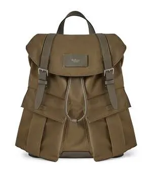 Mulberry Waxed Cotton Heritage Backpack - Green