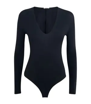 Wolford The V-neck Bodysuit - Black