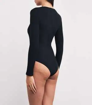 Wolford The V-neck Bodysuit - Black