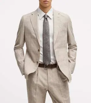 BOSS Silk Mouliné Neck Tie - Green