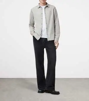 ALLSAINTS Denim Gleason Shirt - Grey