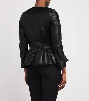 LIBEROWE Peplum Leather Jacket