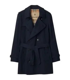 Burberry The Kensington Heritage Trench Coat - Blue