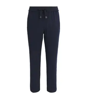 Brioni Cotton-blend Sweatpants - Blue