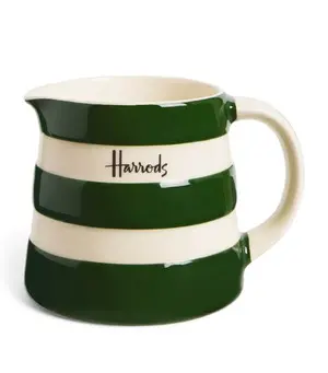 Harrods Small Cornish Stripe Jug - Green
