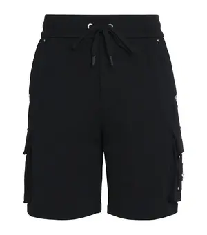 Moose Knuckles Cotton Hartsfield Cargo Shorts - Black
