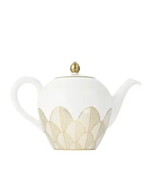 Christofle Porcelain Malmaison Teapot - White