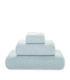 GRACCIOZA Cotton Pearls Face Cloth Blue