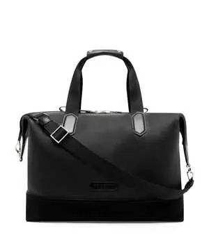 TOM FORD Grained Leather Buckley Holdall - Black