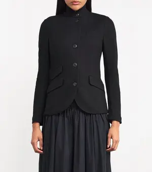 Rag & Bone Wool Stand-collar Slade Blazer - Black
