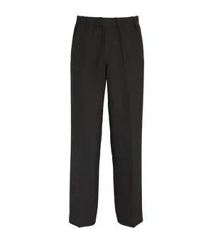 Sandro Oversized Tailored Trousers - Black