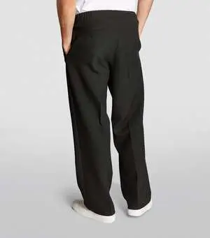 Sandro Oversized Tailored Trousers - Black