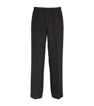 Sandro Oversized Tailored Trousers - Black
