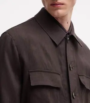 BOSS Linen-virgin Wool Overshirt