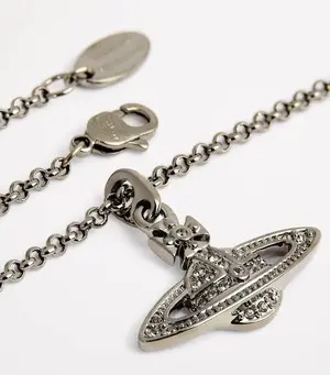 VIVIENNE WESTWOOD Mini Embellished Bas Relief Orb Pendant Necklace