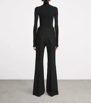 Balenciaga Wool Flared Trousers