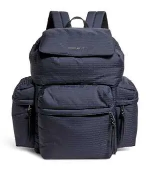 Emporio Armani Padded Jacquard Backpack - Blue