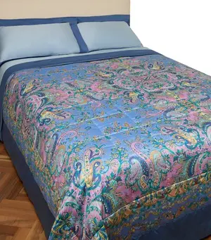 Etro Cotton Iris Quilted Bedspread