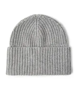 Brunello Cucinelli Cashmere Rib-knit Beanie - Grey